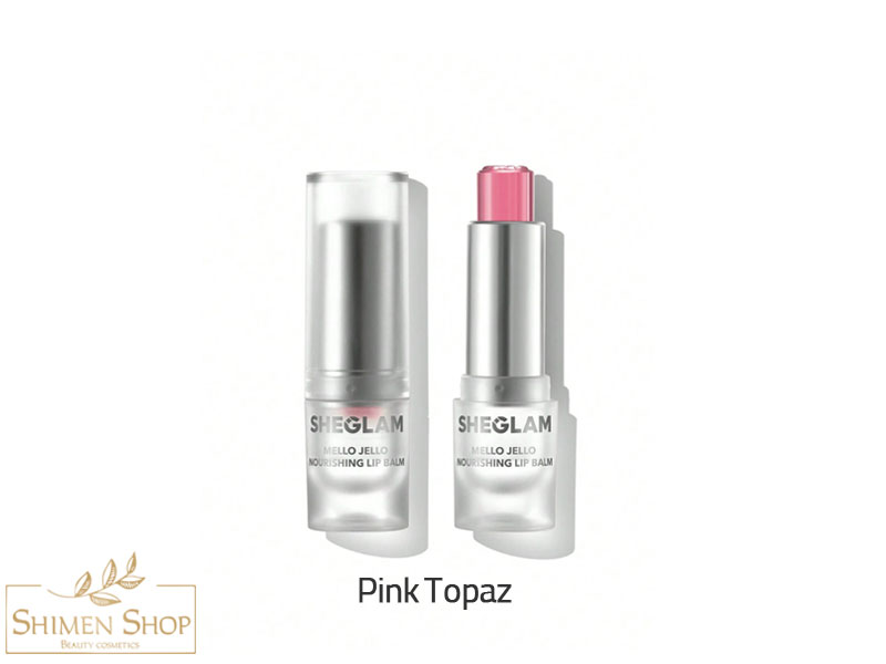 بالم لب رنگی ژله ای مغذی و مرطوب کننده شیگلم مدل ملو ژلو رنگ Pink Topaz ...